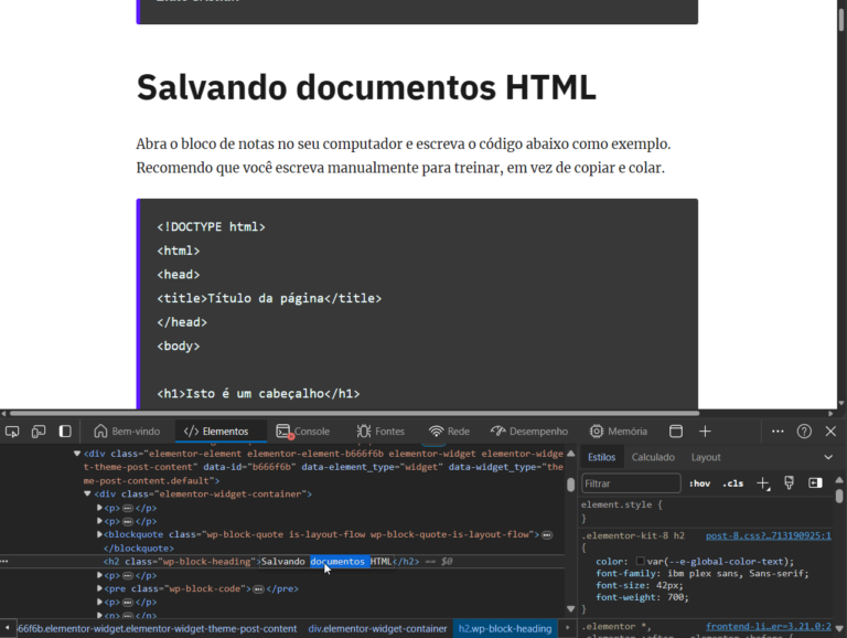 HTML #4 – Exemplos básicos de HTML › Clube do Design 🤓